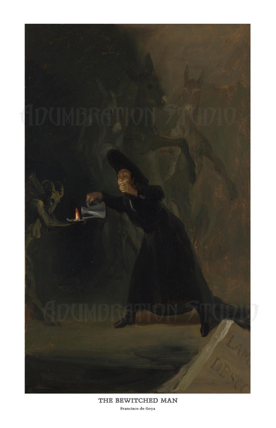 The Bewitched Man Francisco De Goya the Pact 1798 Devil - Etsy