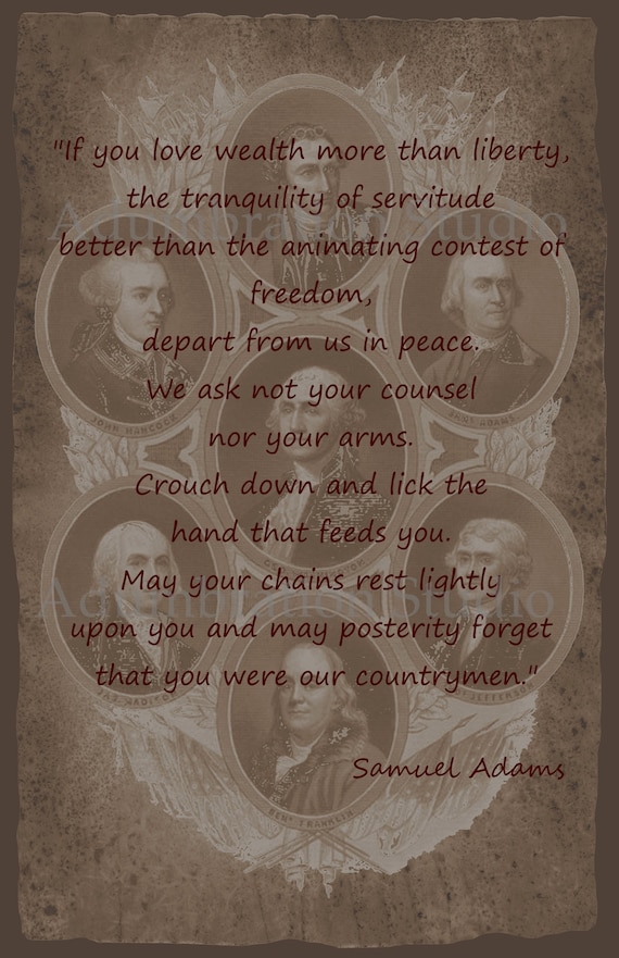 Samuel Adams Sons Of Liberty Quotes