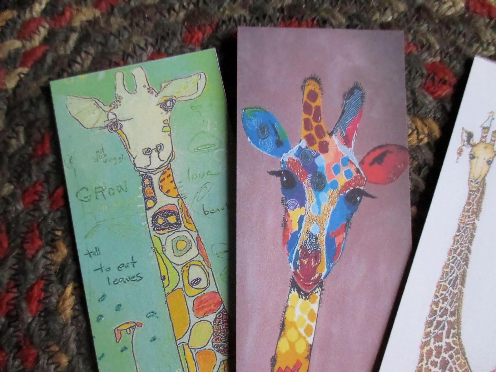 Whimsical Giraffe 5 Bookmark Set Animal Lovers Gift Set Book - Etsy