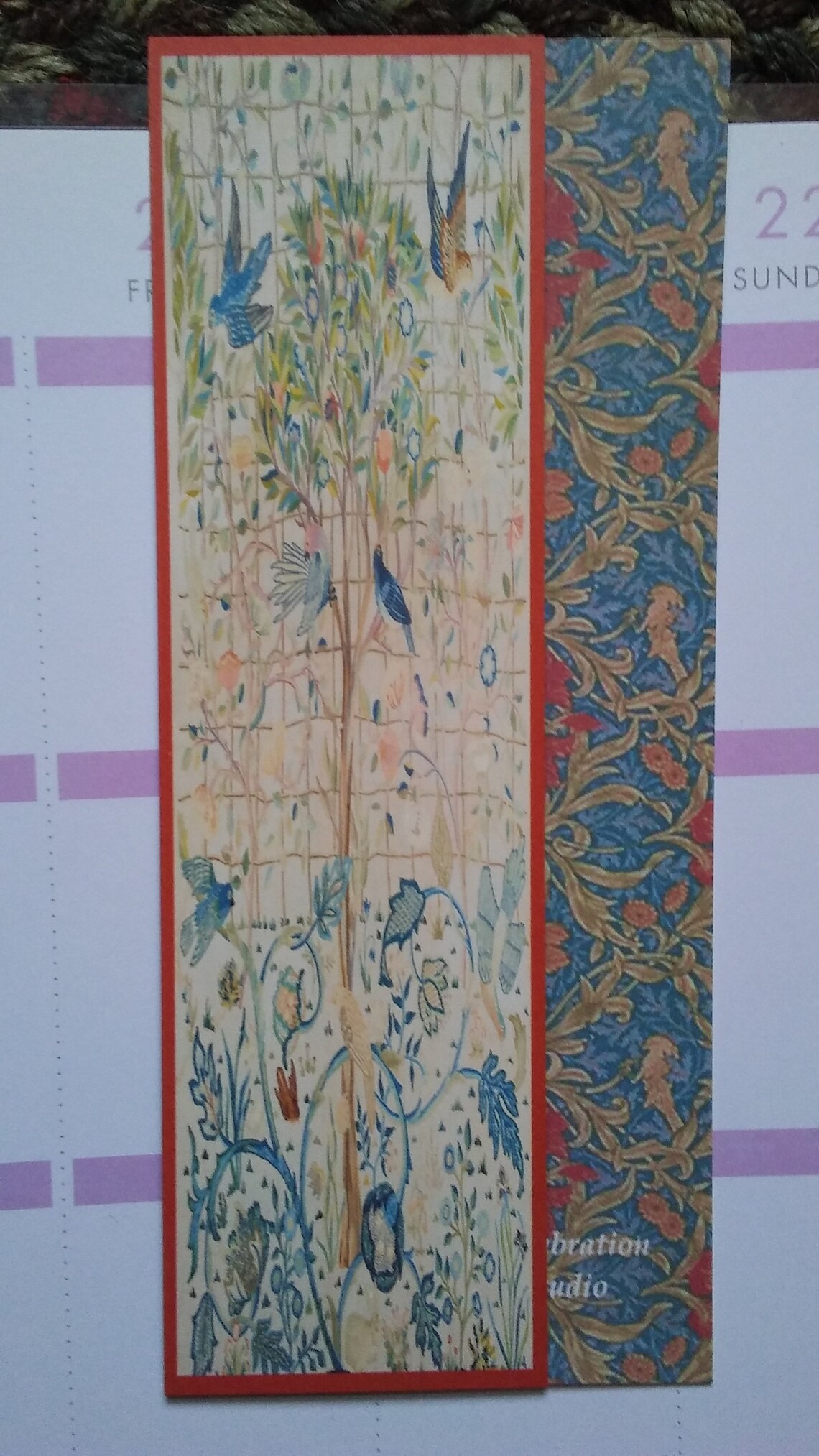 William Morris 5 Bookmark Set Victorian Design Arts & | Etsy