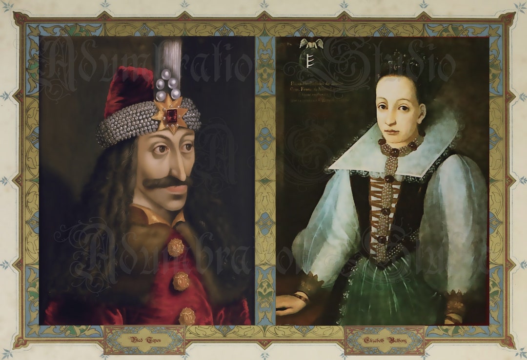 Vlad Tepes ~ Elizabeth Báthory Double Portrait, Count & Countess ...