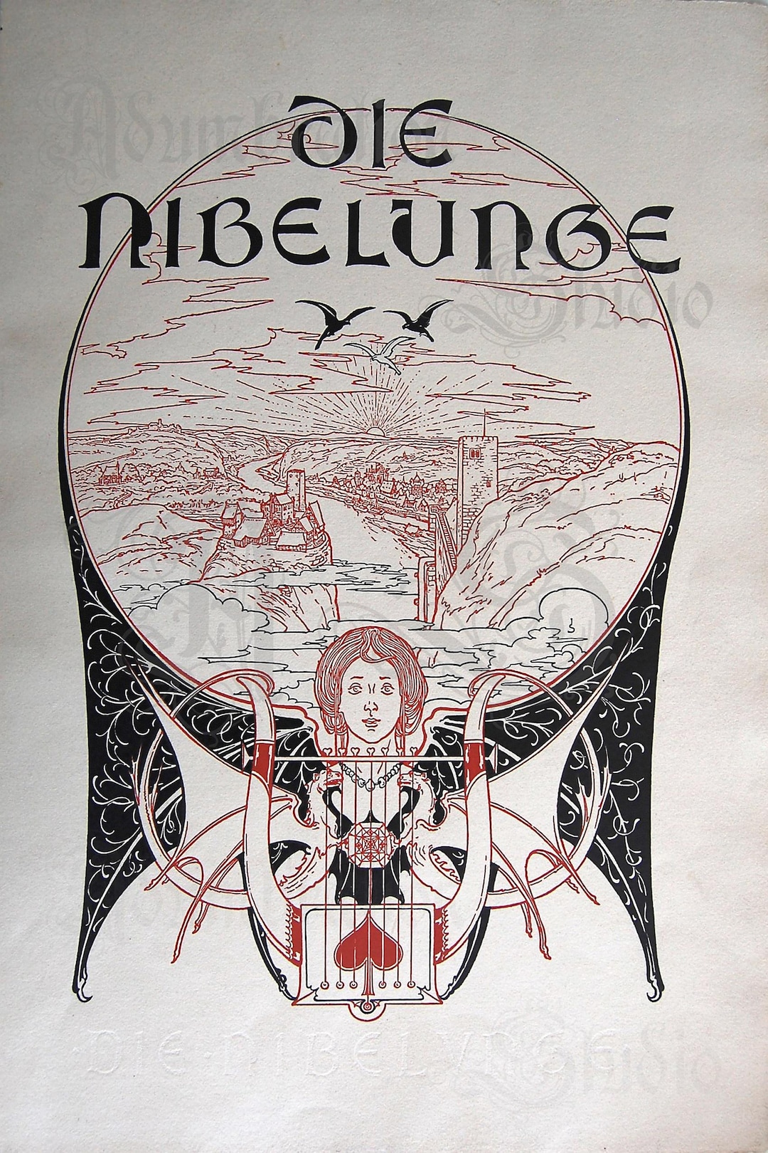 Die Nibelunge ~ the Nibelung, Original 1900 German Art by Joseph ...