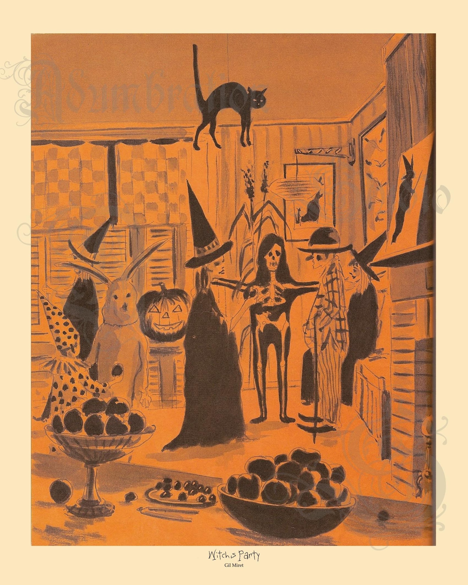 Gil Miret Vintage Halloween Gift Folio, Buy or the Entire Folio ...