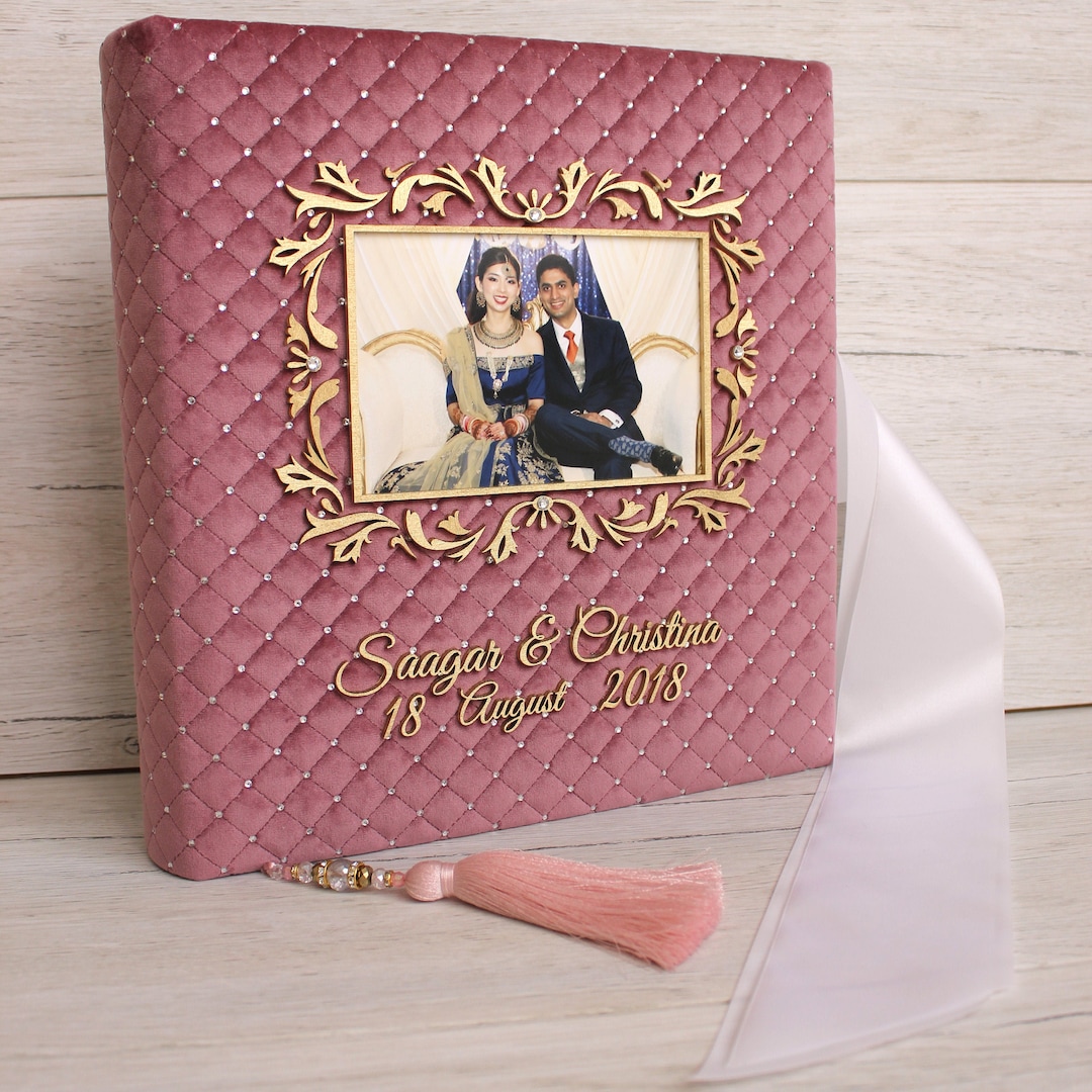 Custom Wedding Album ~ 12 X 12 Pink Album ~ Personalized Bridal Shower ...