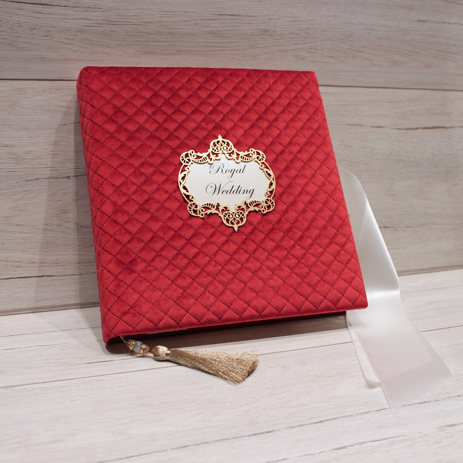 Red Wedding Photo Album Personalized Wedding Album Red - Etsy