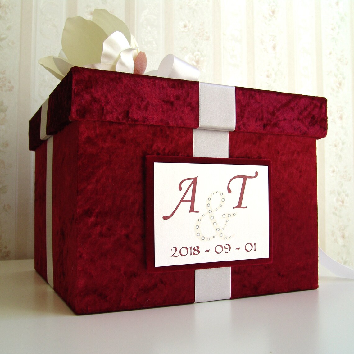 Red Wedding Card Box Wedding Money Box Wedding Keepsake Box - Etsy