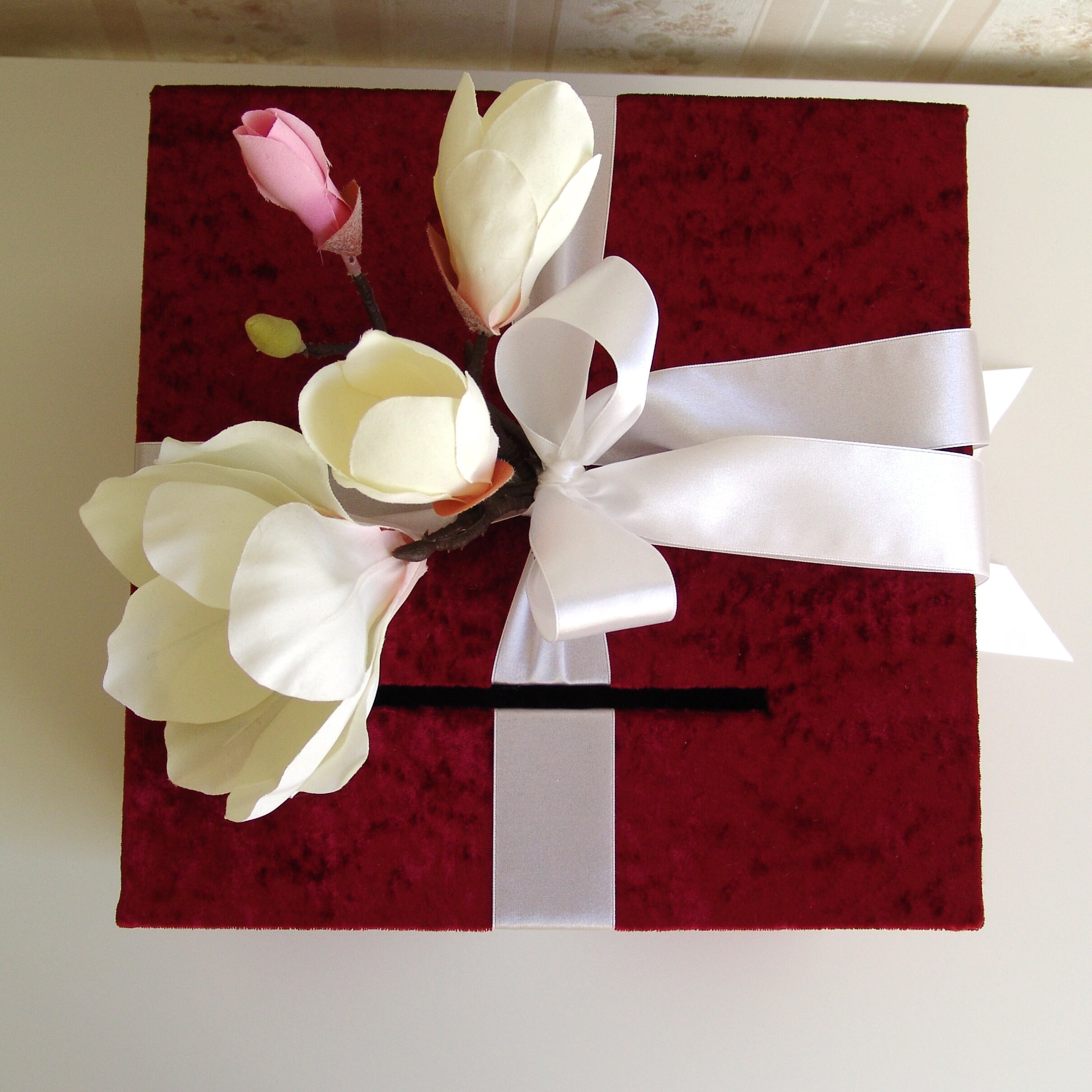 Red Wedding Card Box Wedding Money Box Wedding Keepsake Box - Etsy