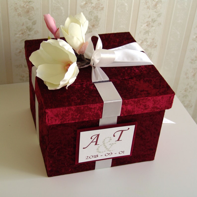 Red Wedding Card Box Wedding Money Box Wedding Keepsake Box - Etsy