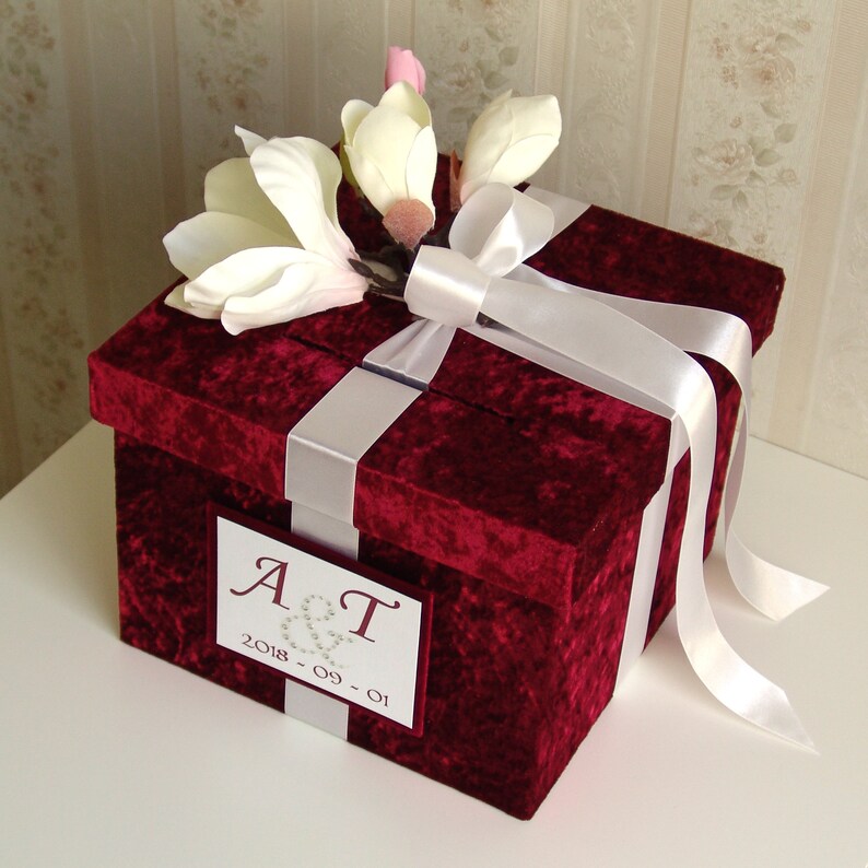 Red Wedding Card Box Wedding Money Box Wedding Keepsake Box - Etsy