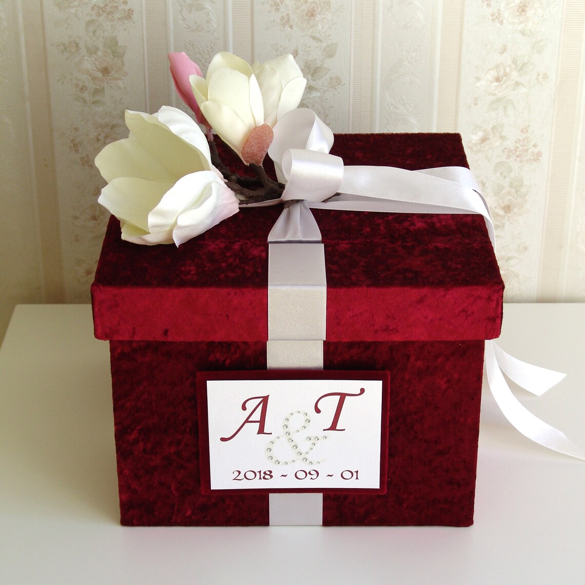 Red Wedding Card Box Wedding Money Box Wedding Keepsake Box - Etsy