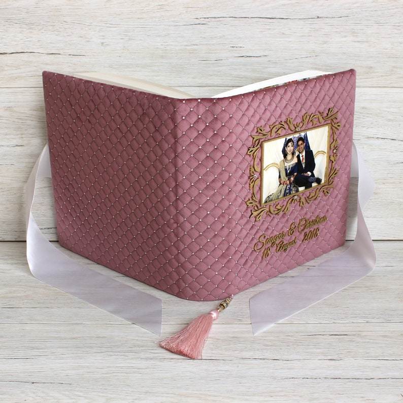 Custom Wedding Album 12 X 12 Pink Album Personalized | Etsy