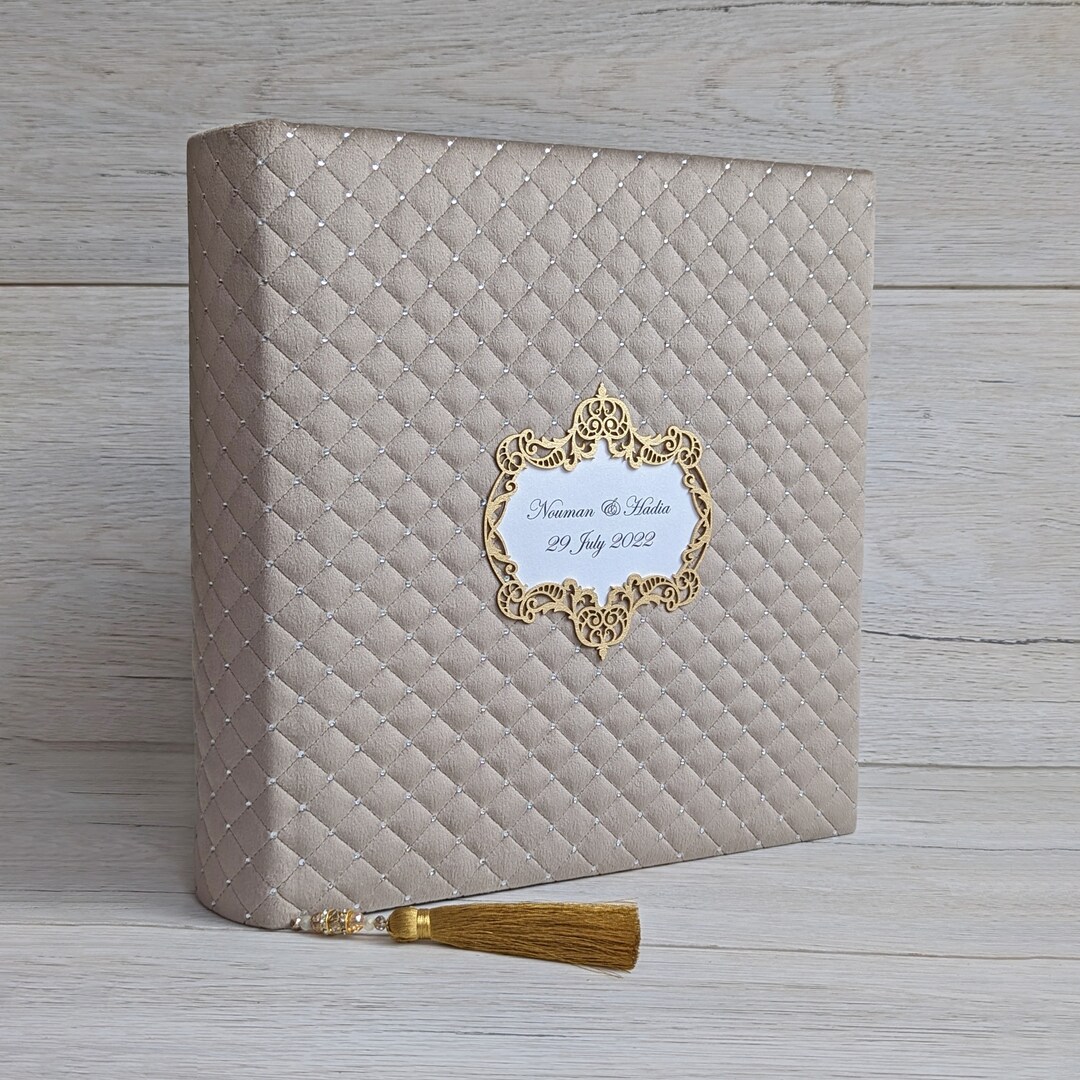 Wedding Photo Album, Beige Wedding Album, Custom Photo Album, Extra ...