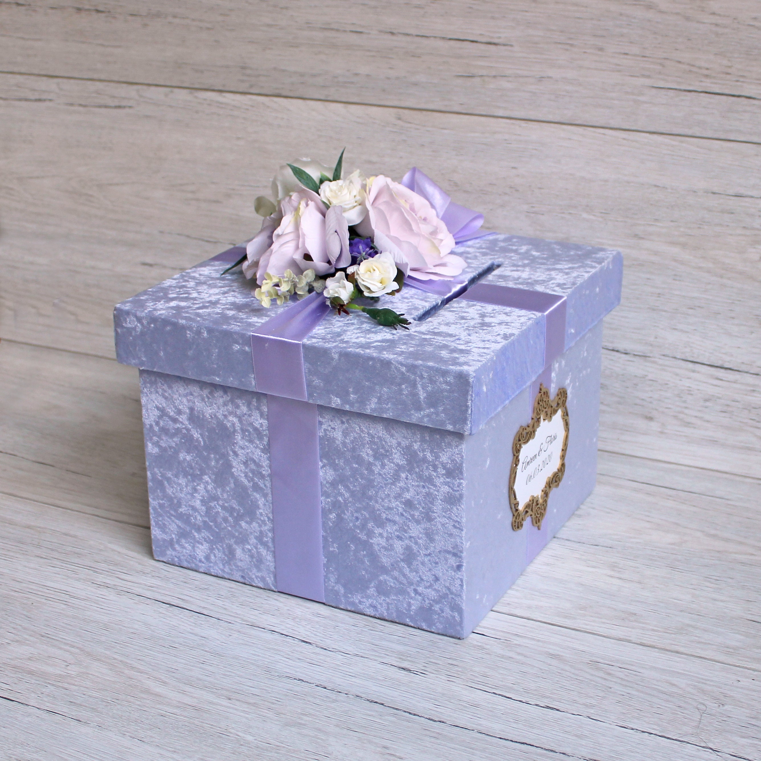 Personalized Card Box for Wedding Custom Wedding Card Holder | Etsy