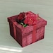 Personalized Red Velvet Wedding Card Box With Roses - Etsy