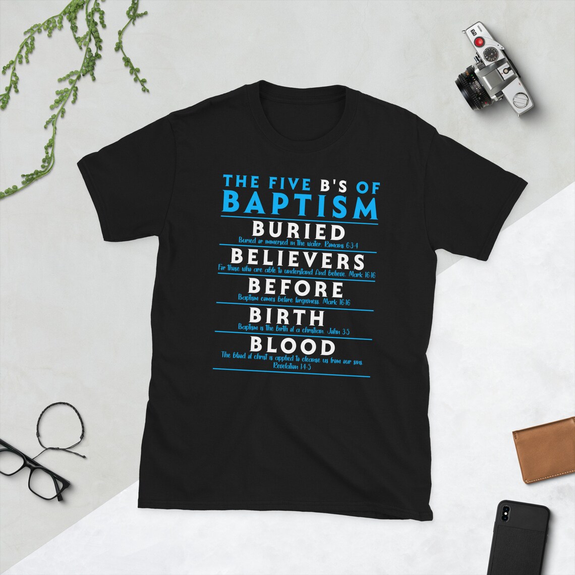 The Five Bs of Baptism Shirt Baptism T-shirt Baptised - Etsy