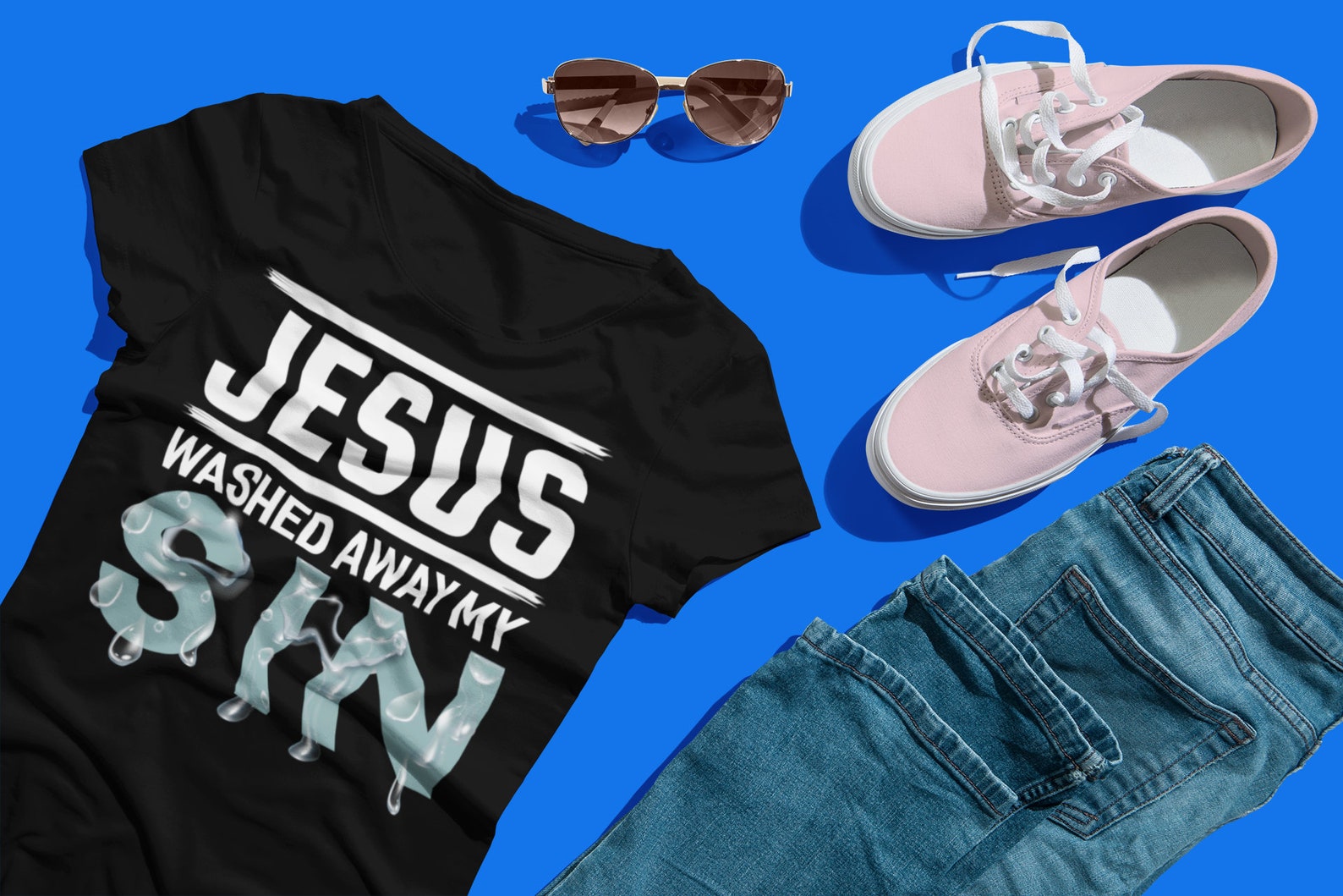 Jesus Washed Away My Sin Shirt Christian Shirts Baptism - Etsy