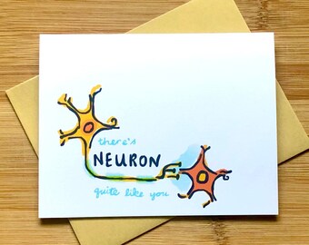 Neuron Birthday Card - Etsy Australia