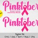 Pinktober October National Breast Cancer Awareness Month SVG PNG Pink ...