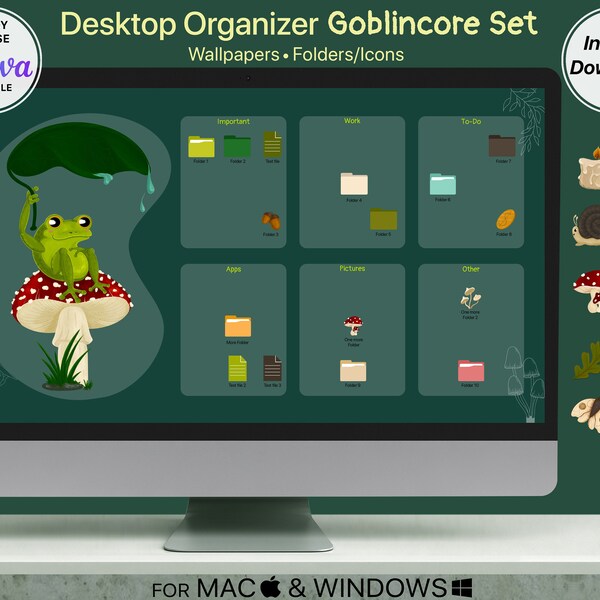 Desktop Theme Goblincore - Etsy