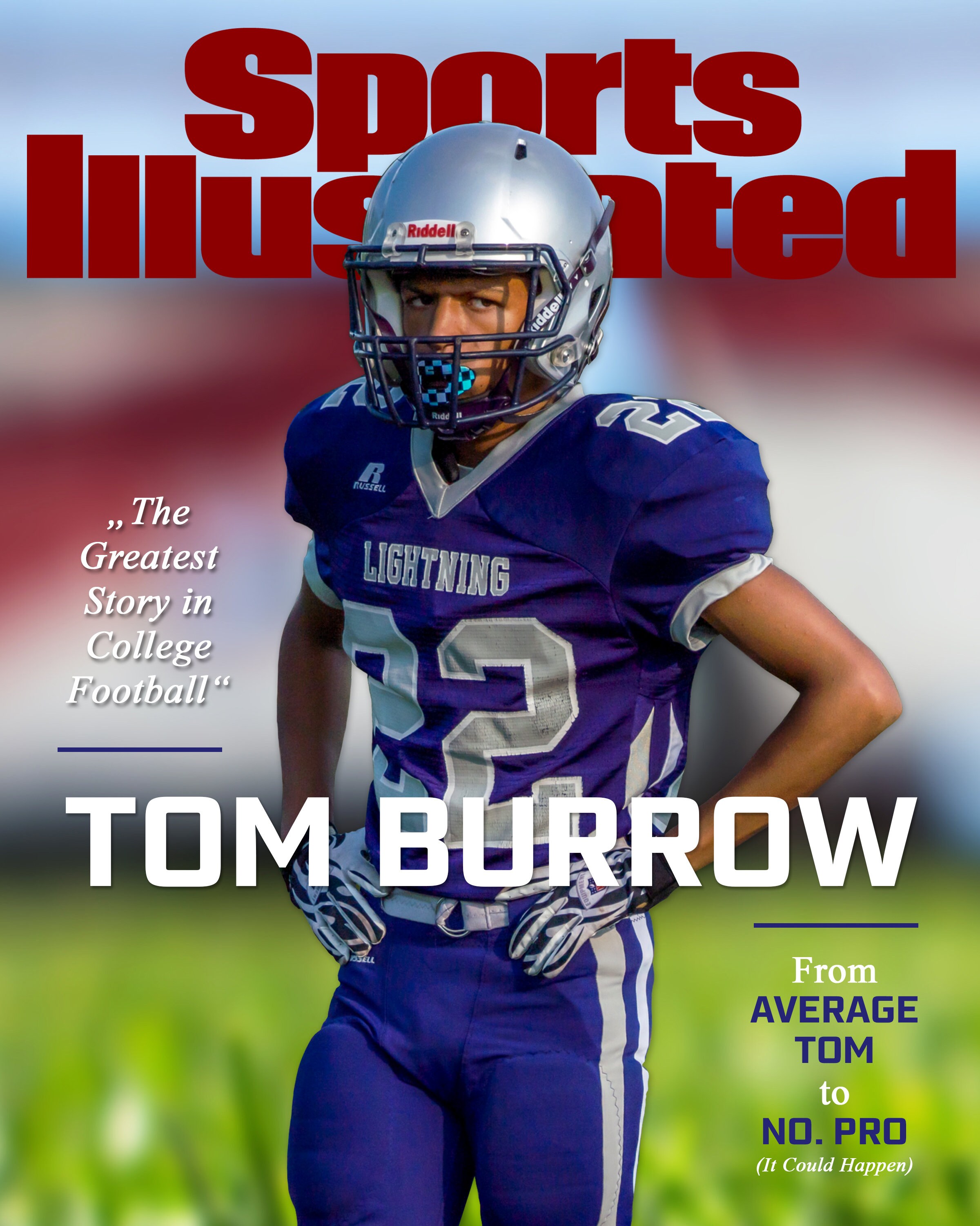 Custom Sport Magazine Cover Design Digital Personalized - Etsy