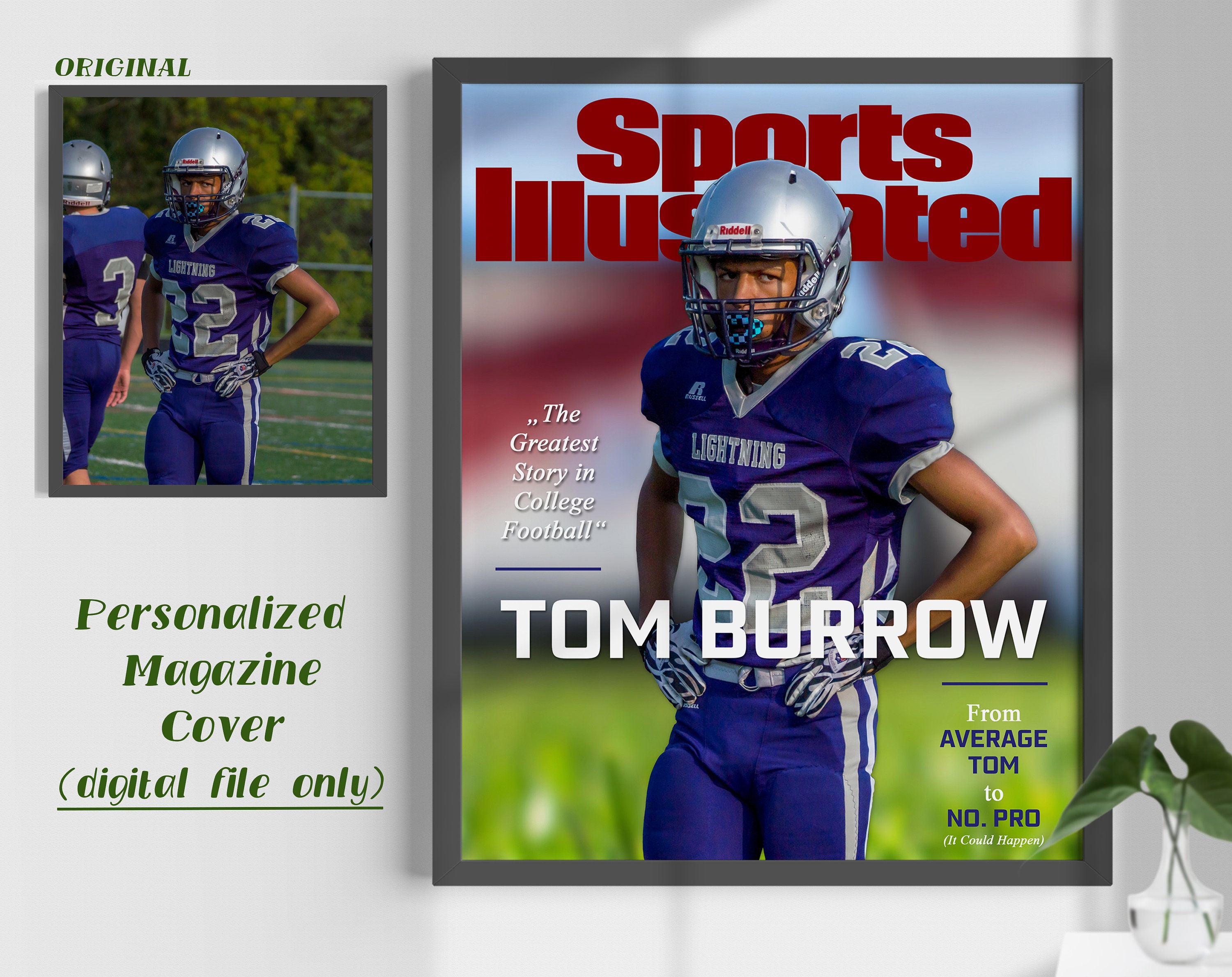 Custom Sport Magazine Cover Design Digital Personalized - Etsy