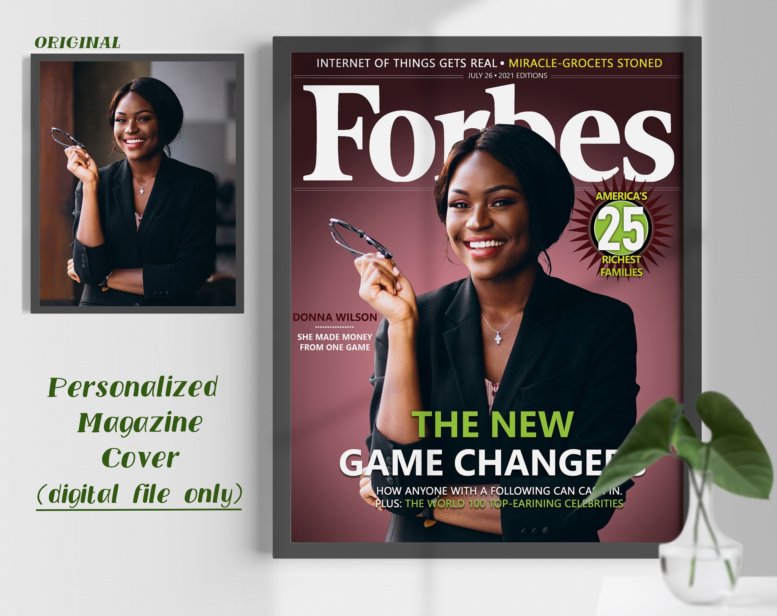 Custom Magazine Cover Design Digital Personalized Magazine - Etsy