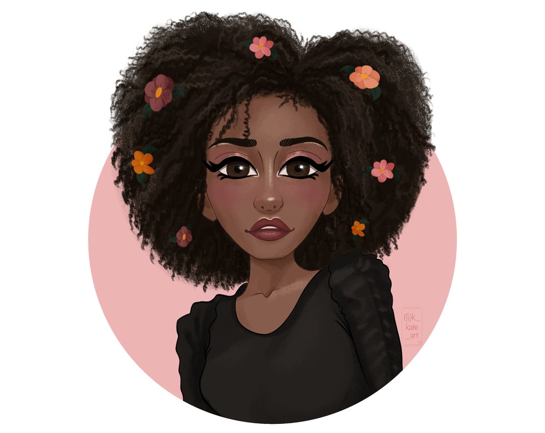 Custom HEADSHOT Cartoon Portrait From Photo, Digital Illustration ...