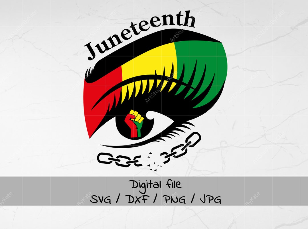 Juneteenth Eye Svg, Juneteenth, Svg, File, Juneteenth Png, Black ...