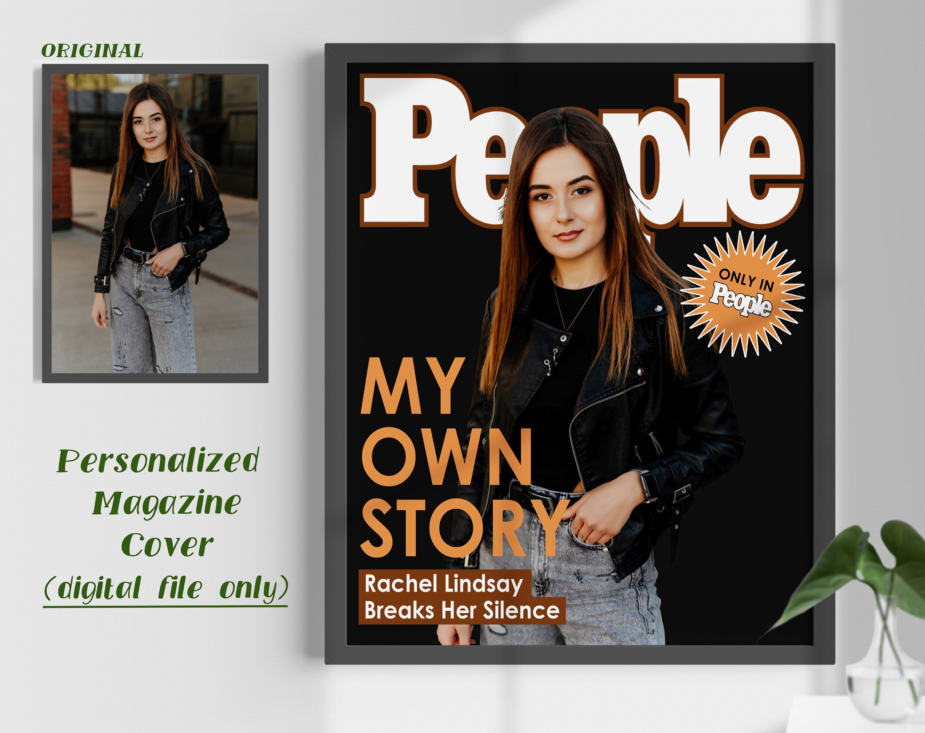 Custom PEOPLE Magazine Cover Design Gift Digital Personalized - Etsy