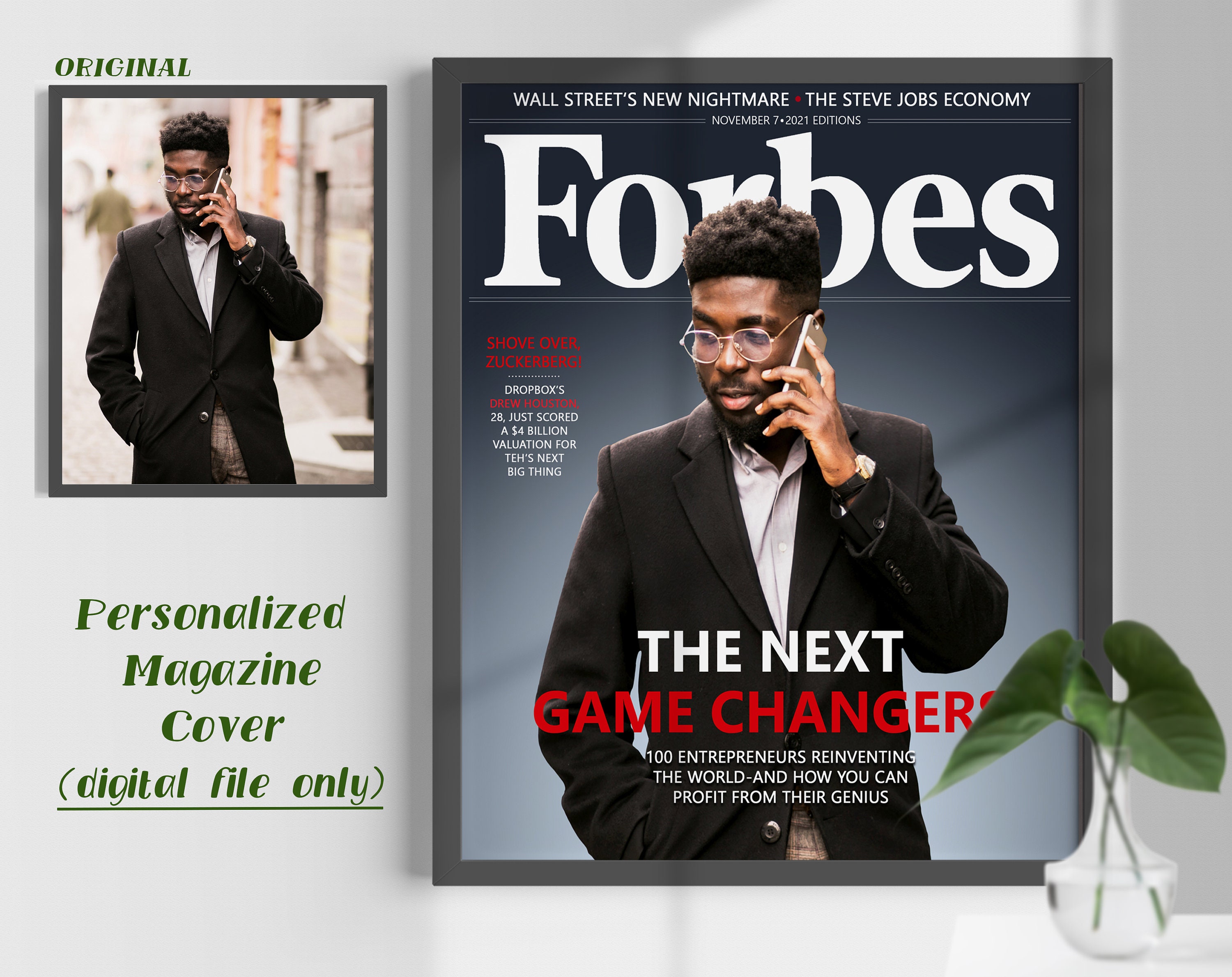 Custom Magazine Cover Design Digital Personalized Magazine - Etsy