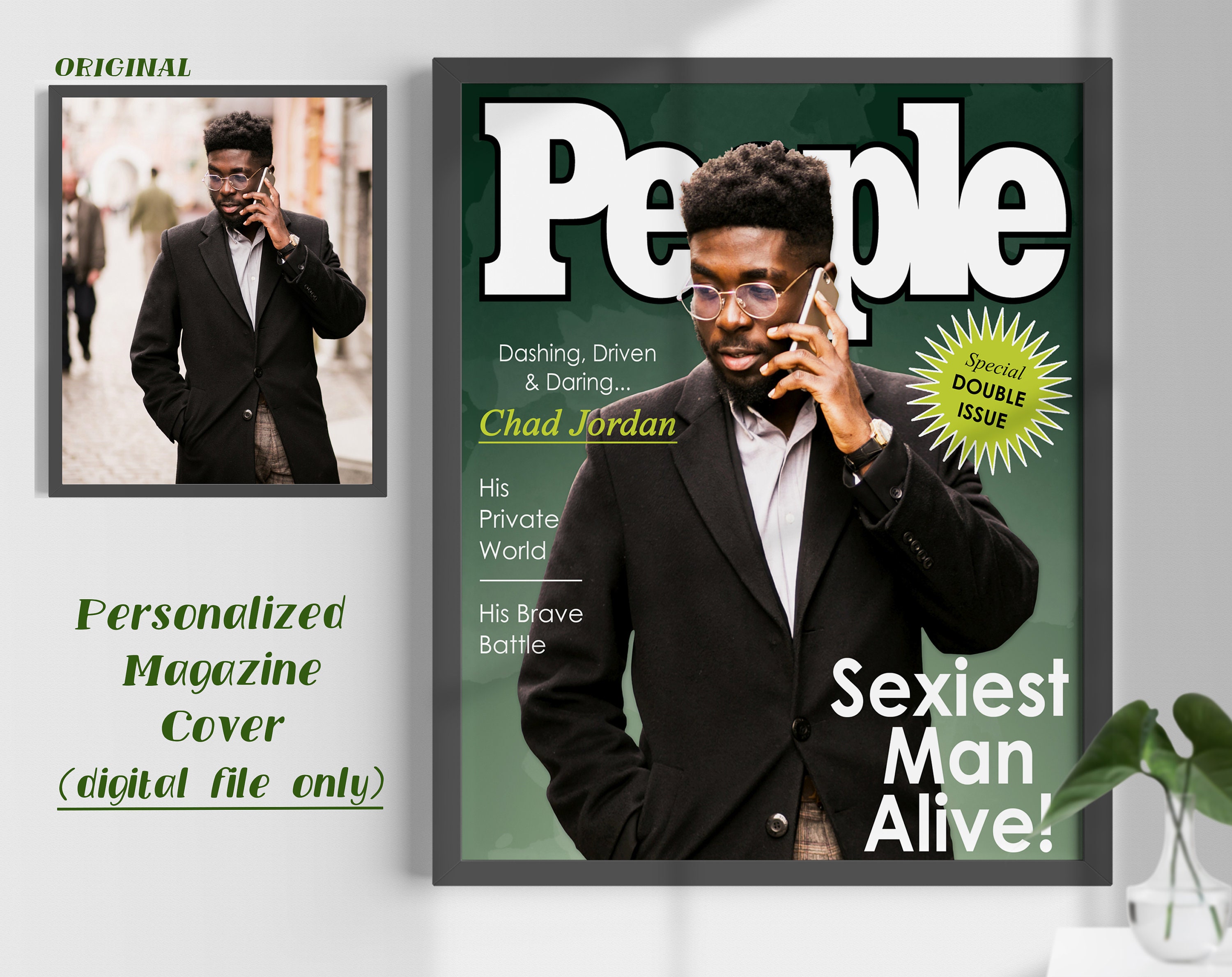 Custom PEOPLE Magazine Cover Design Gift Digital Personalized - Etsy