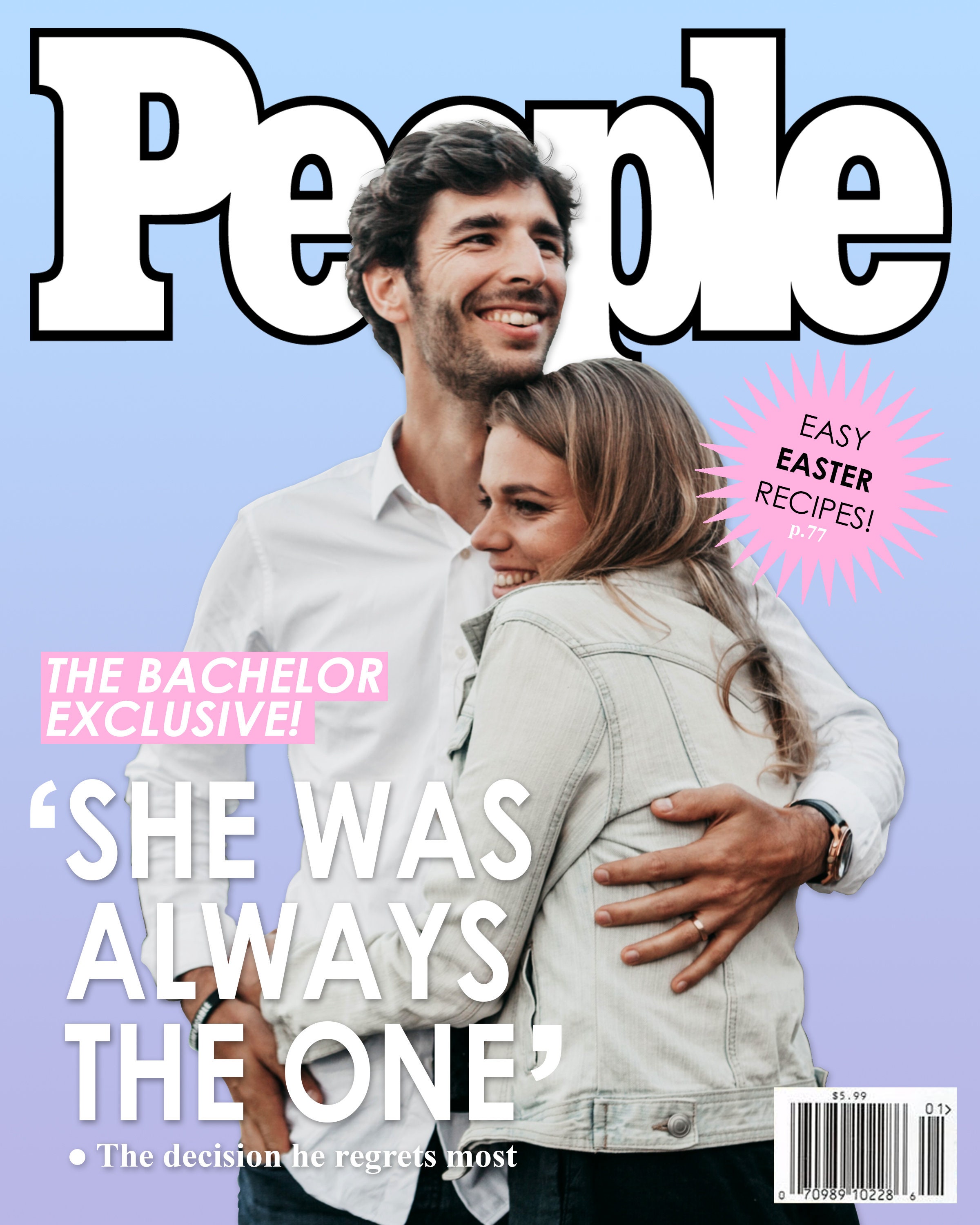 Custom PEOPLE Magazine Cover Design Gift Digital Personalized - Etsy
