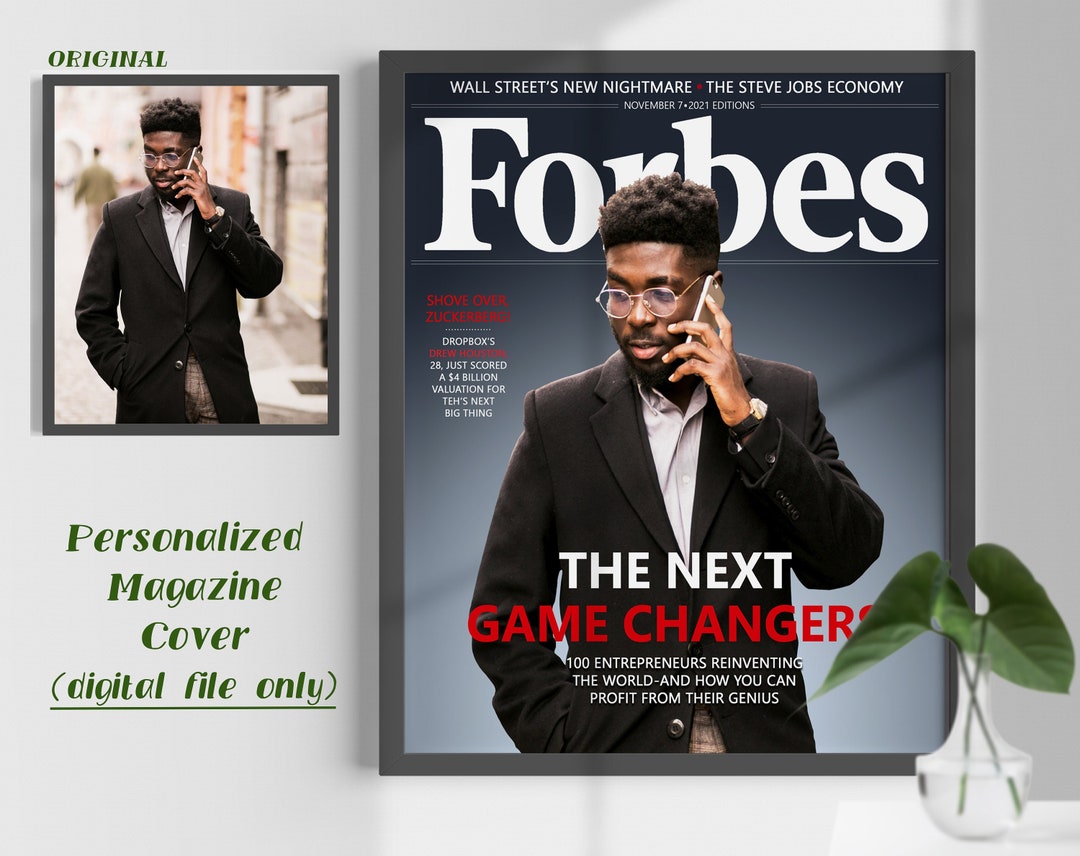 Custom Business Magazine Cover Design, Digital Personalized Magazine ...