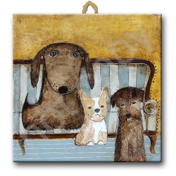 Dog Ceramic Tile - Etsy