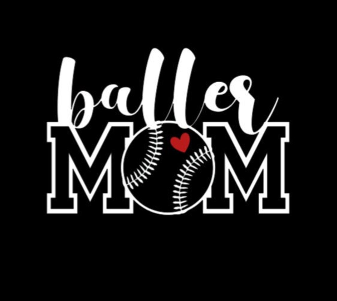 Baller Mom Decal: Baseball, Tball, Softball Mom Car Window Sticker - Etsy