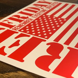 Remember Everyone Deployed Decal: RED Friday USA Flag Vinyl - Etsy