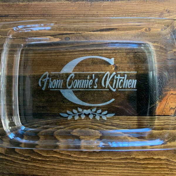 Etched Casserole Dish - Etsy