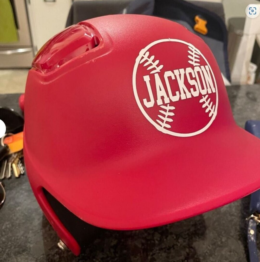 Baseball Helmet Decal | Personalized Sticker | Label It | Your Name ...