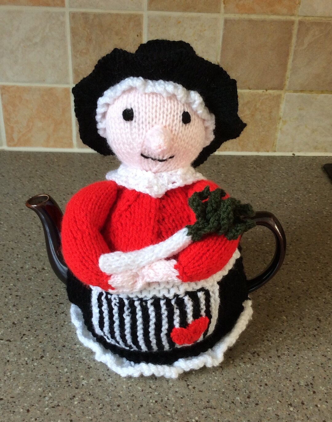 Hand Knitted Welsh Lady Tea Cosy - Etsy
