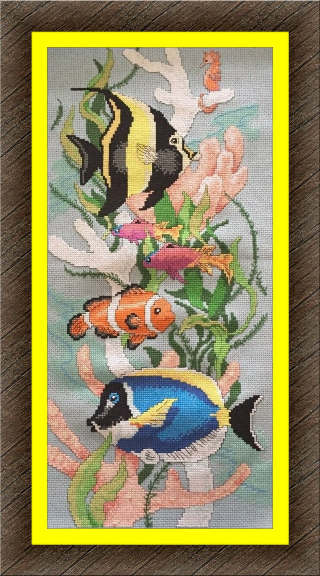 Deep Sea Fish Counted Cross Stitch Kit - Etsy