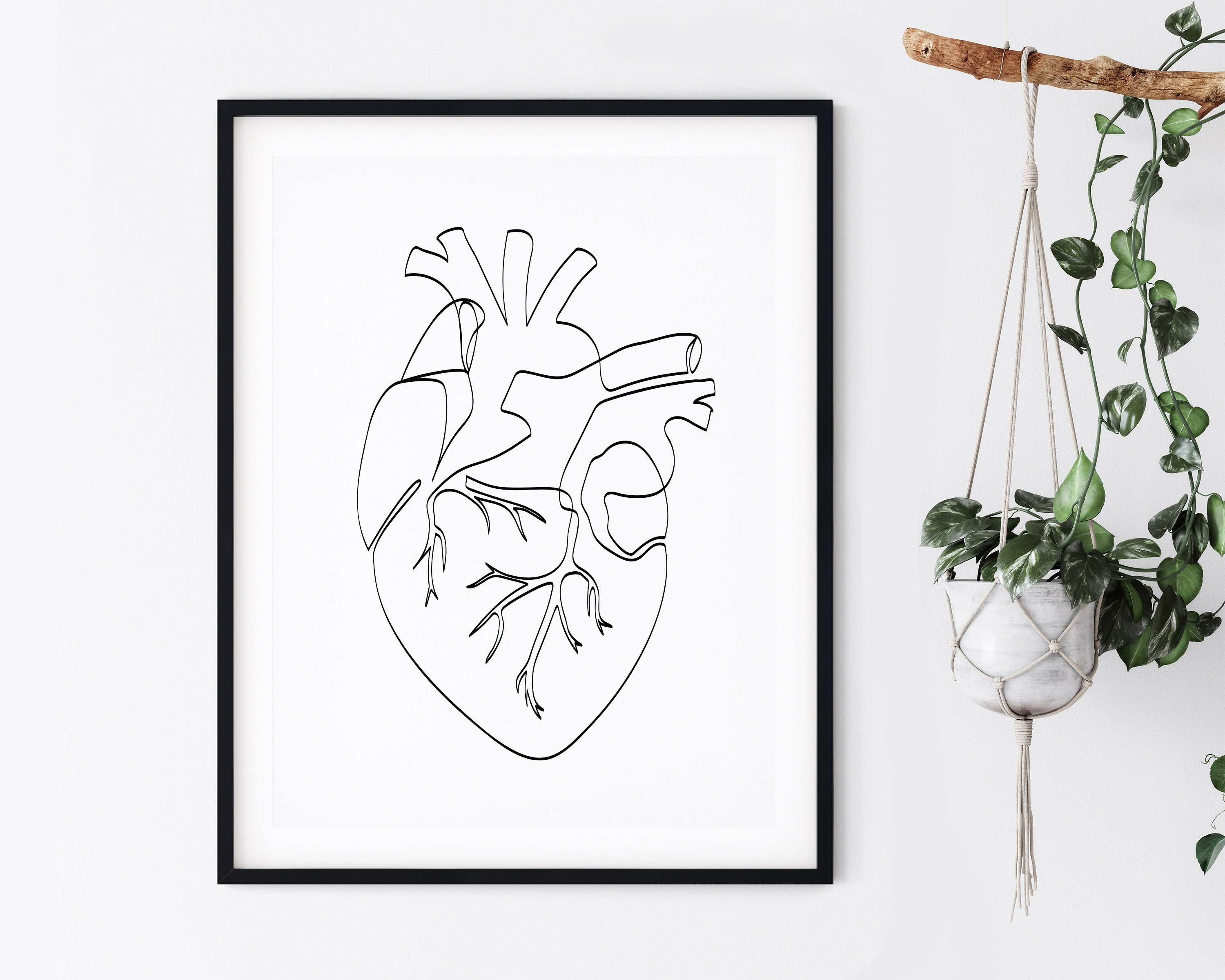 Abstract Heart Drawing