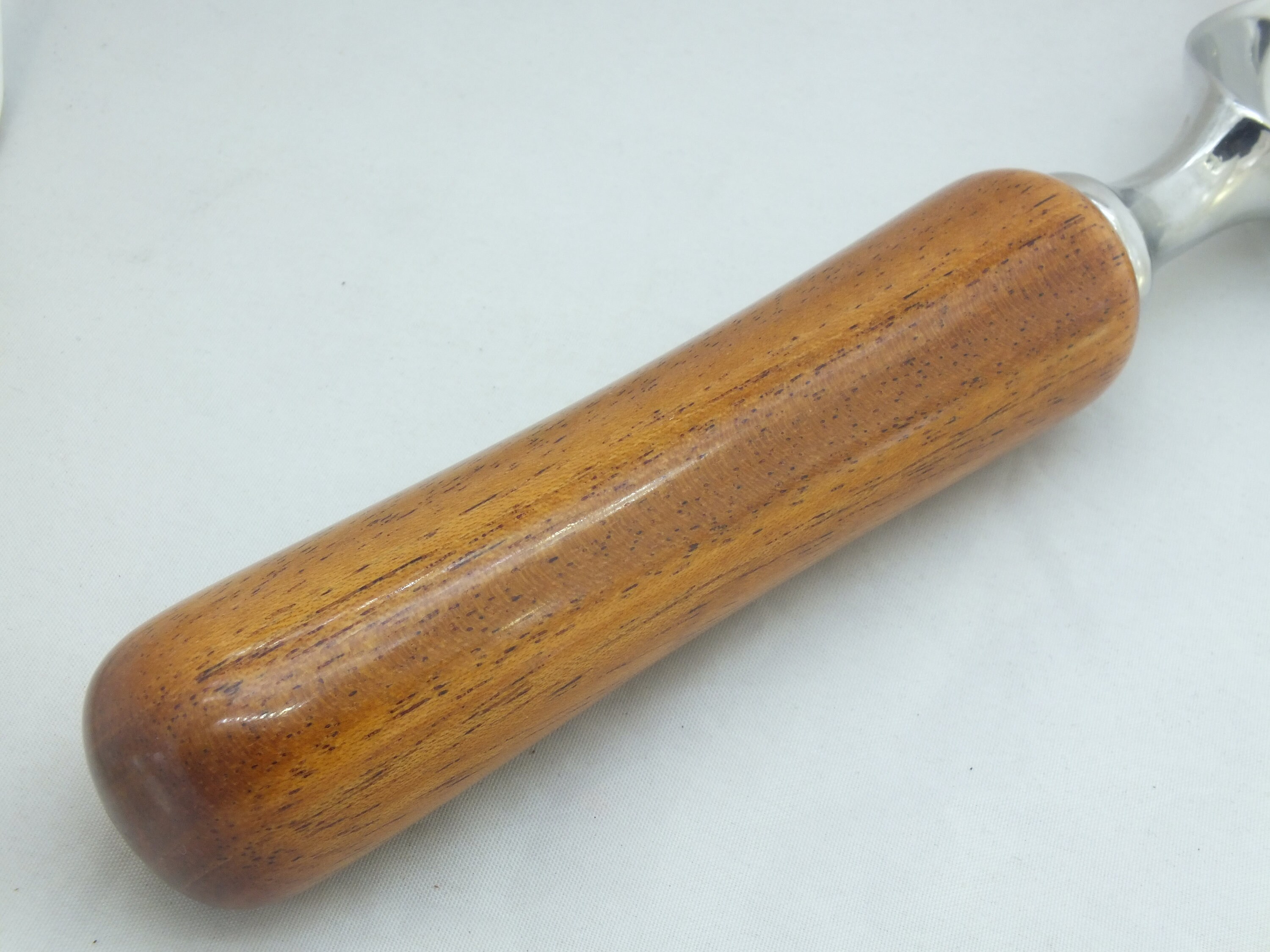 Mahogany Wooden Handle Ice Cream Scoop - Chrome - Wedding Gift, Unique ...
