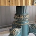Green & Gold Carved Console Table: Fluted Entry Table - Etsy