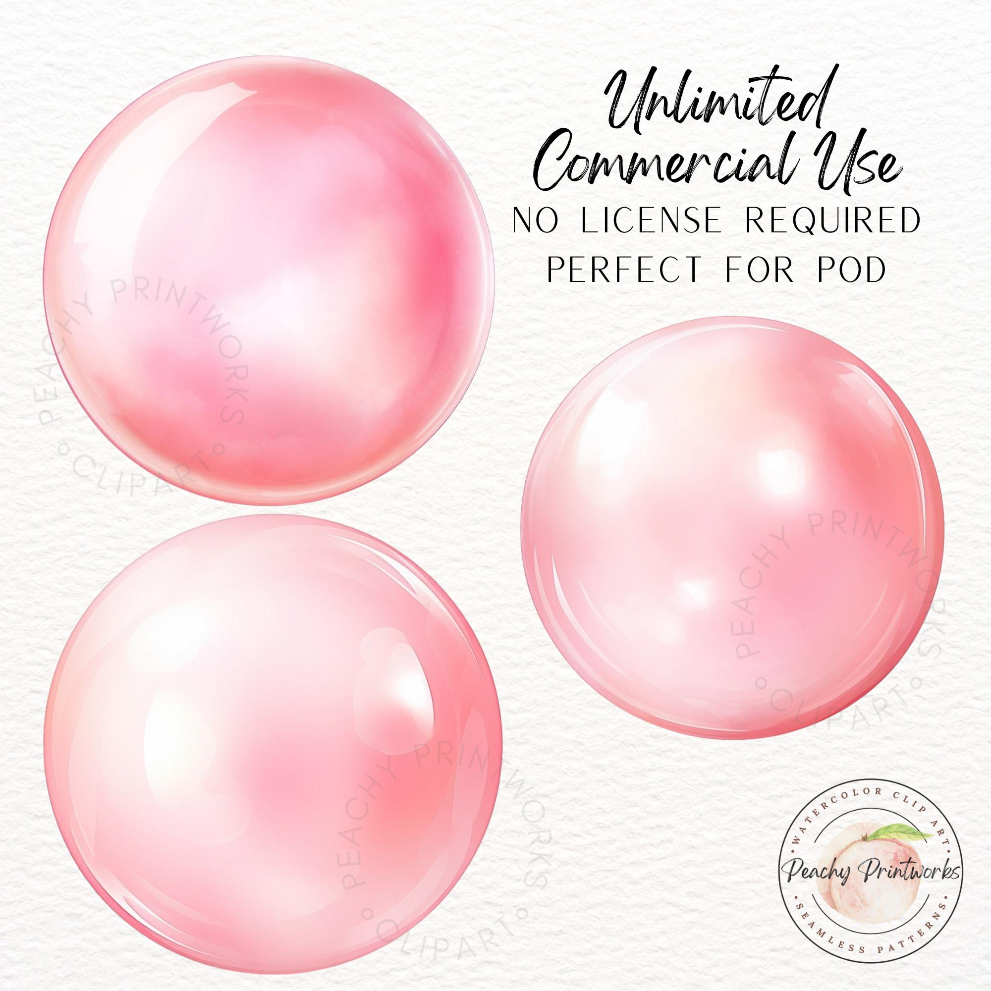 Bubble Gum Watercolor Clipart | Candy SVG | Sweets PNG | Halloween ...