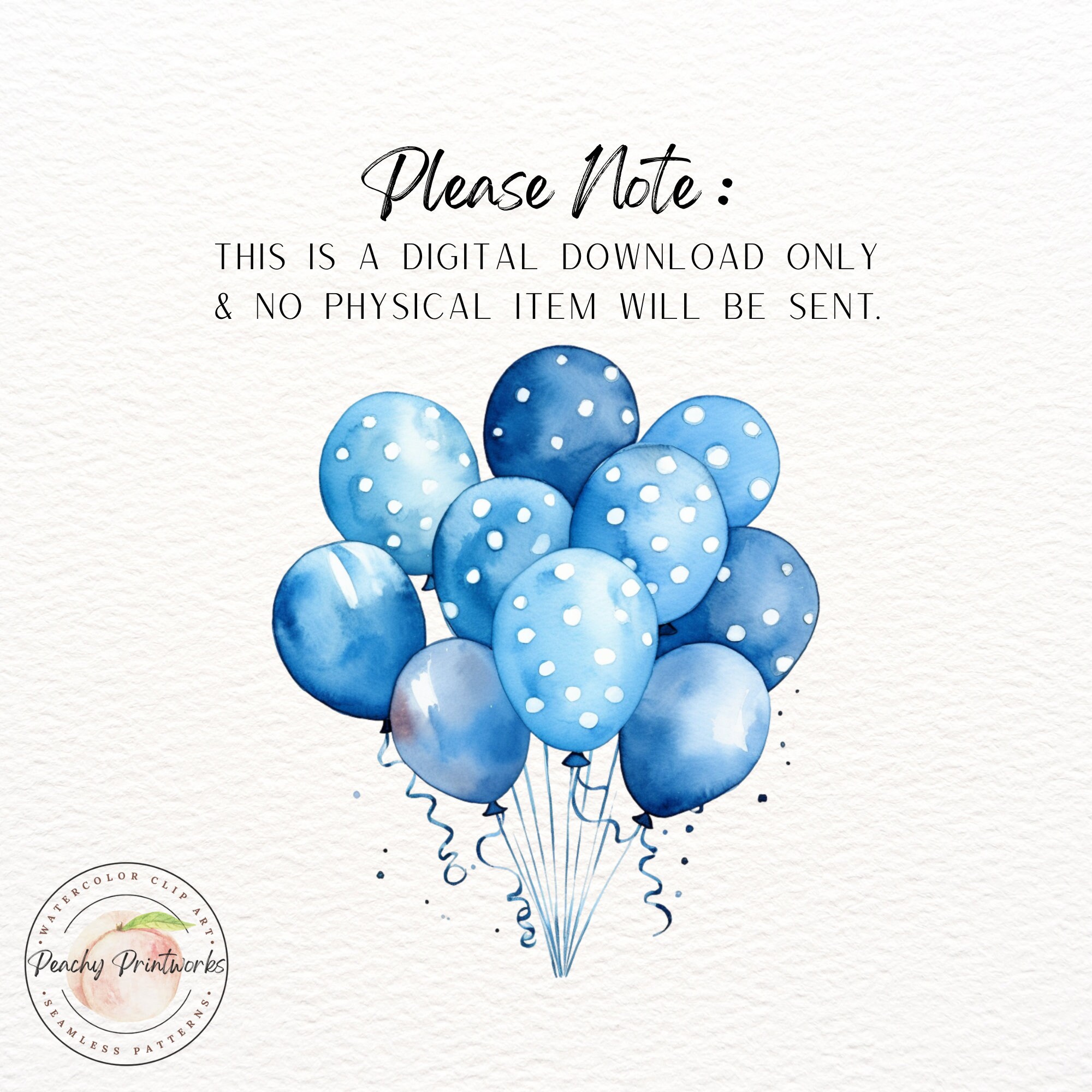 Balloon Clip Art Watercolor Balloon PNG Birthday Clipart - Etsy