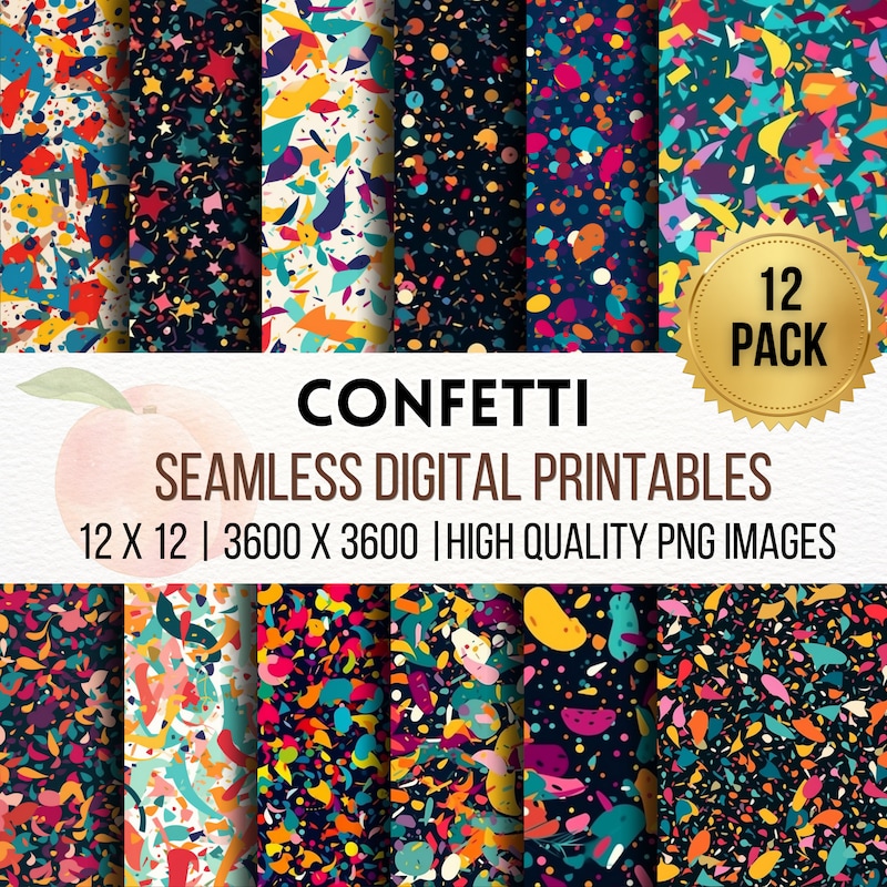 Confetti Invitation - Etsy