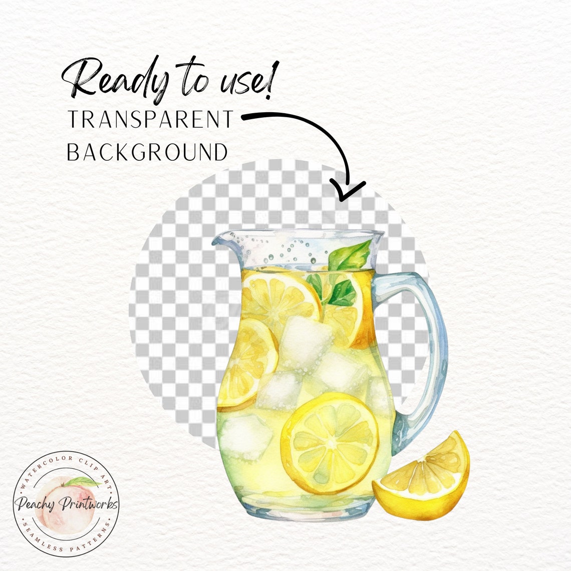 Watercolor Lemonade Clipart Summer Drink Clipart Lemonade - Etsy