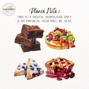 Bake Sale Clipart Bundle | Watercolor Bakery SVG | Cakes Clipart ...