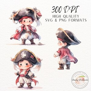 Pirate Boy Clipart Bundle | Fantasy SVG | Sea Adventure Graphics ...