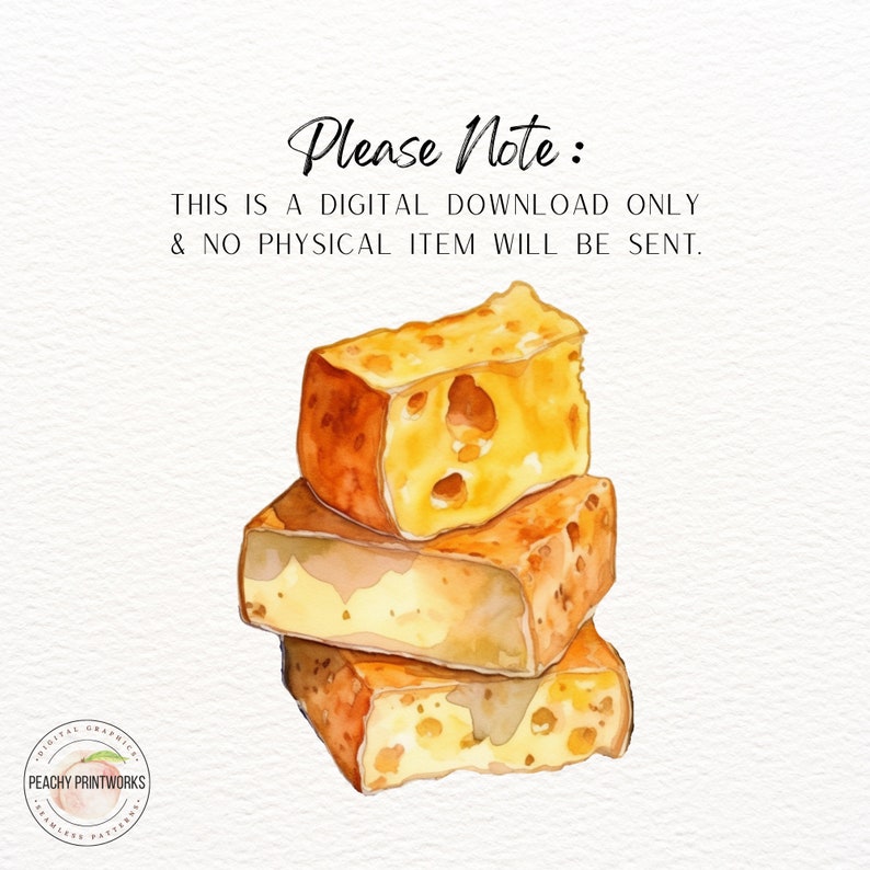 Cheese Watercolor Clipart Gouda SVG Cheddar PNG Stack of - Etsy